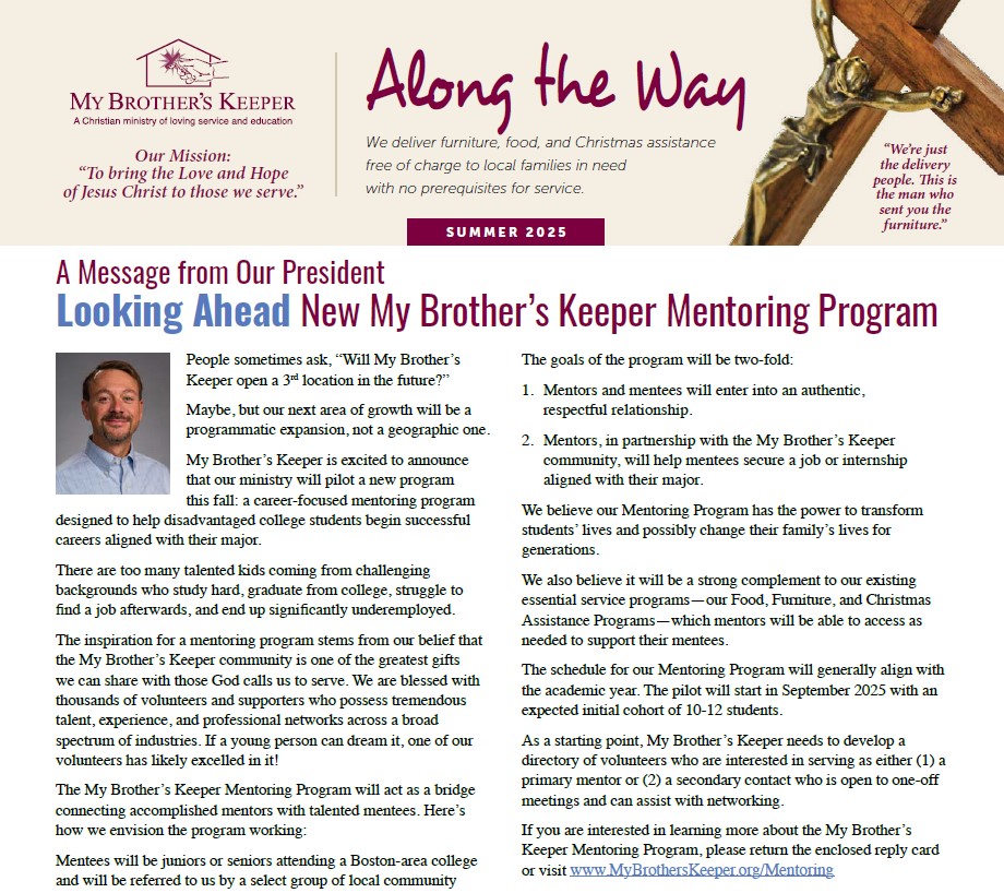 Looking Ahead: New My Brother's Keeper Mentoring Program - My Brother's ...